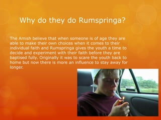 Rumspringa | PPT