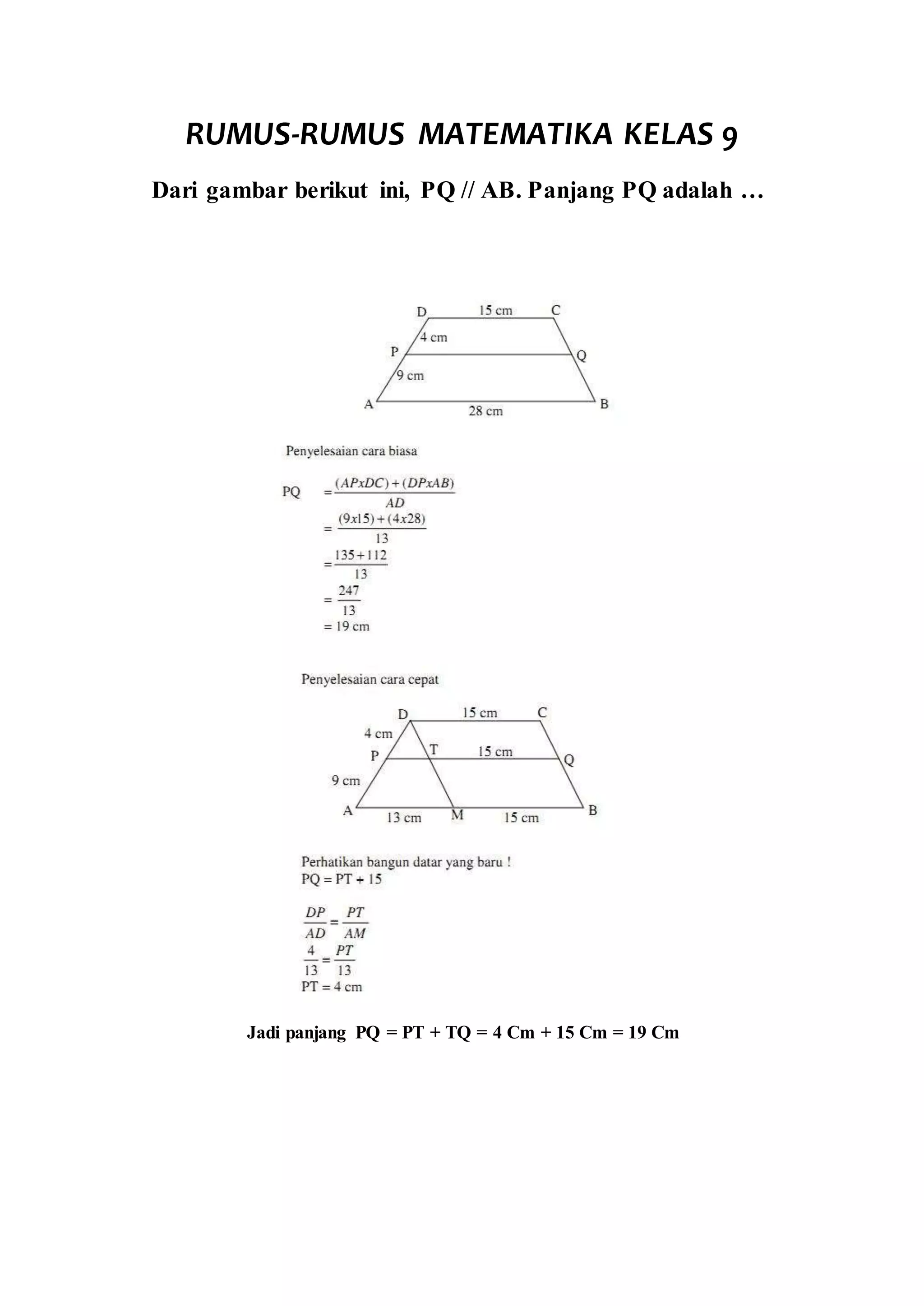 Rumus Matematika | PDF