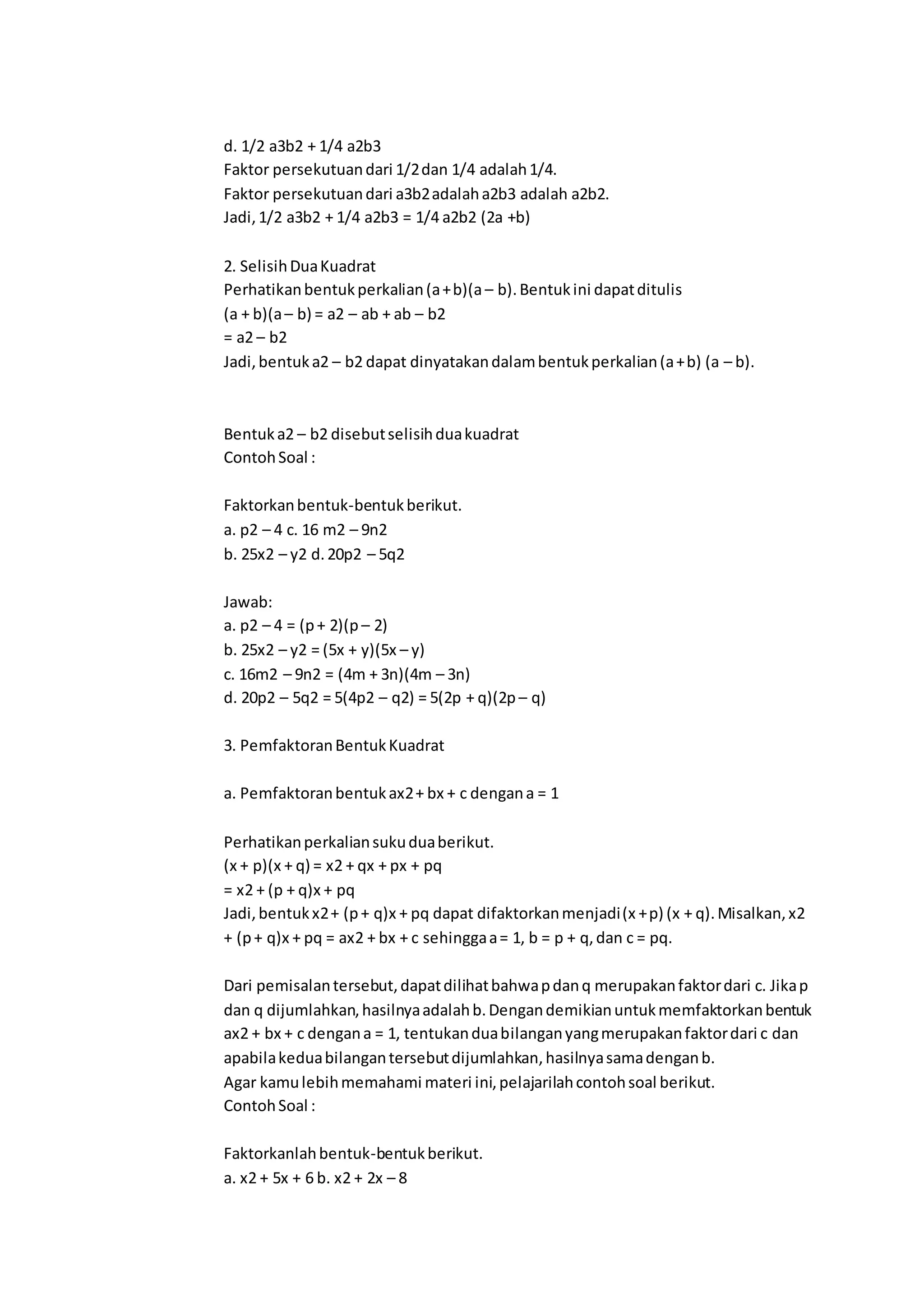 Rumus Matematika | PDF