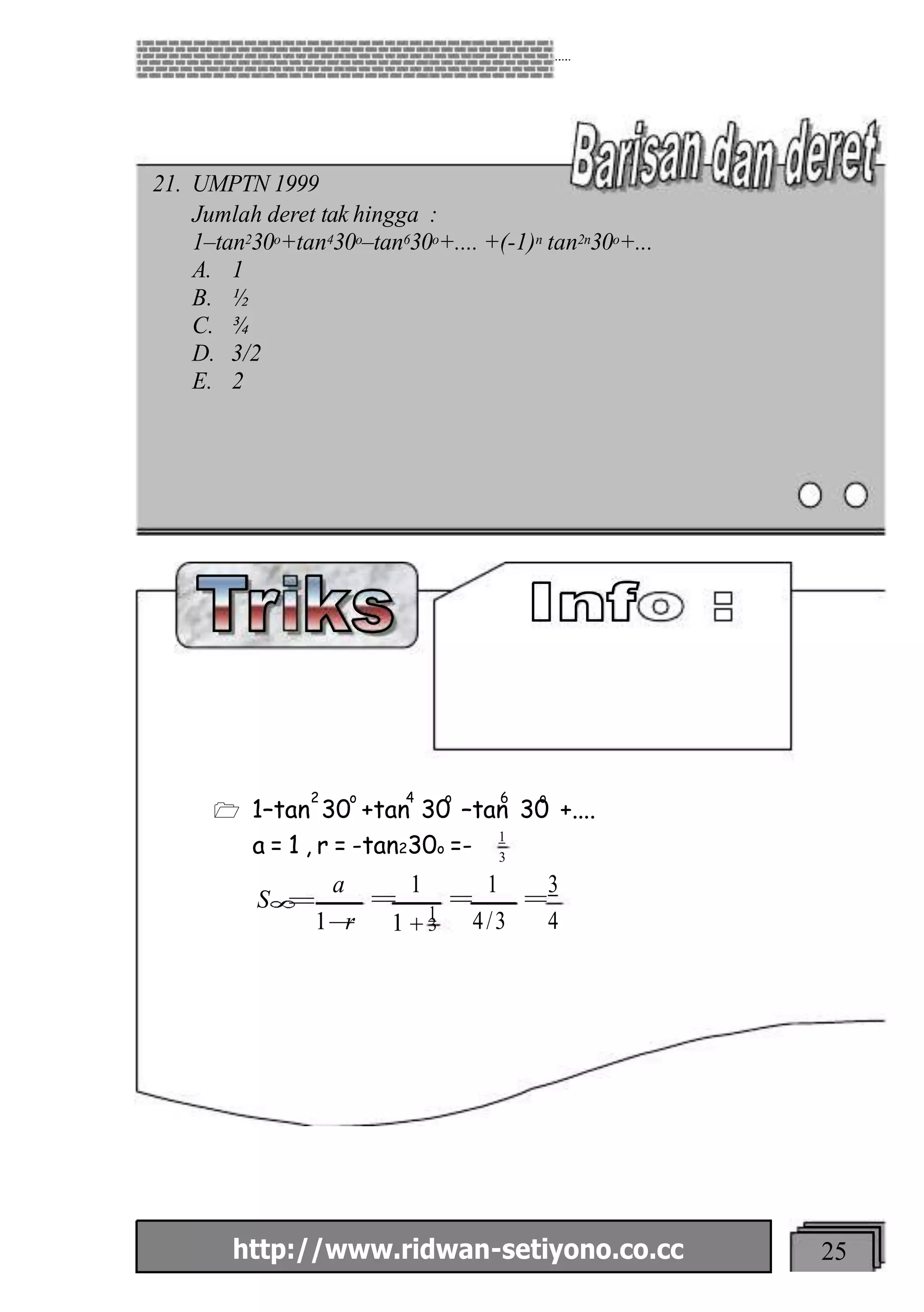 Rumus cepat-matematika-barisan-dan-deret | DOCX