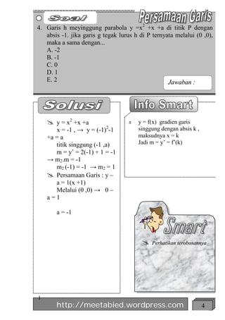 Rumus cepat-matematika-persamaan-garis(2) | PDF