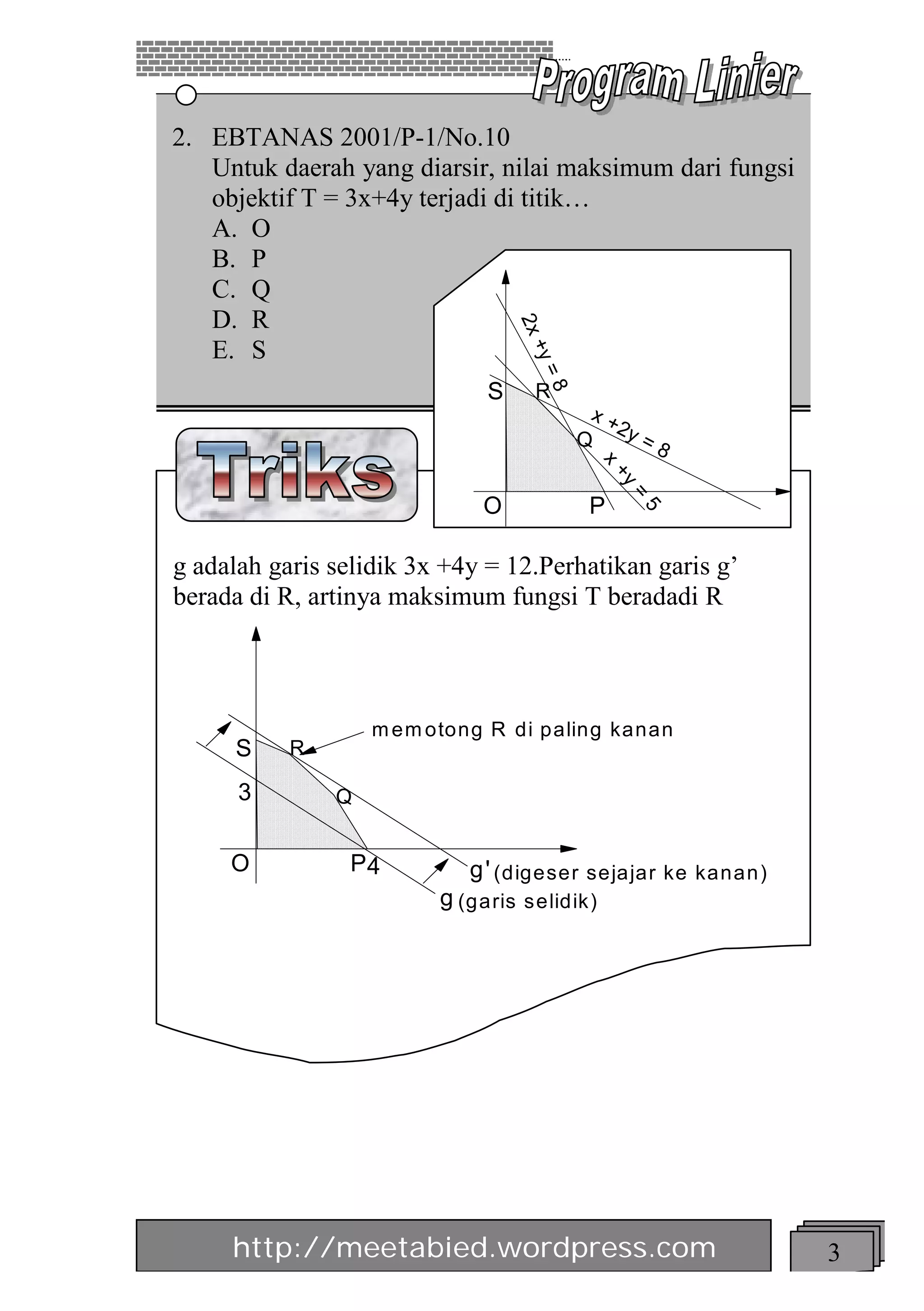 Rumus cepat-matematika-program-linear(2) | PDF