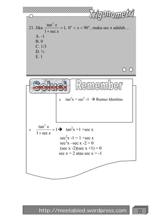 Rumus cepat-matematika-trigonometri | PDF