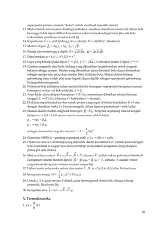 Rumus-rumus untuk IPhO | DOC
