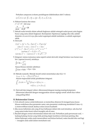 Rumus-rumus untuk IPhO | DOC