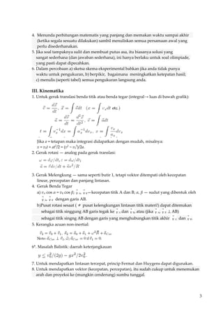 Rumus-rumus untuk IPhO | DOC