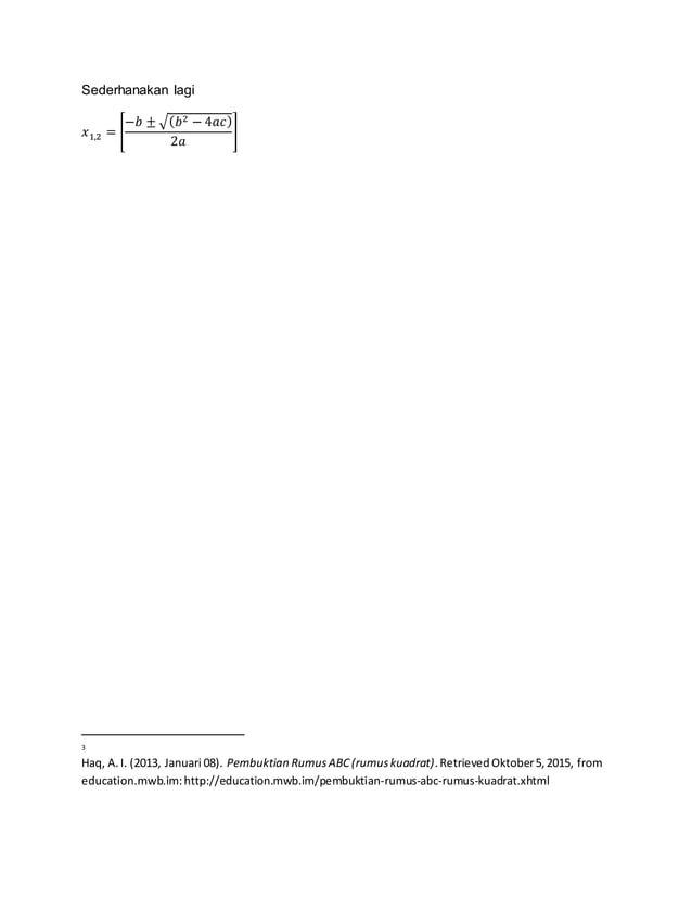 Rumus abc | PDF