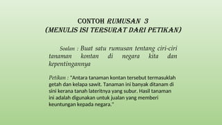 Teknik penulisan rumusan bagi sekolah menengah, pemahaman tentang cara ...