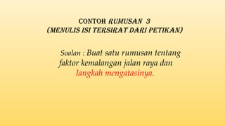 Teknik penulisan rumusan bagi sekolah menengah, pemahaman tentang cara ...