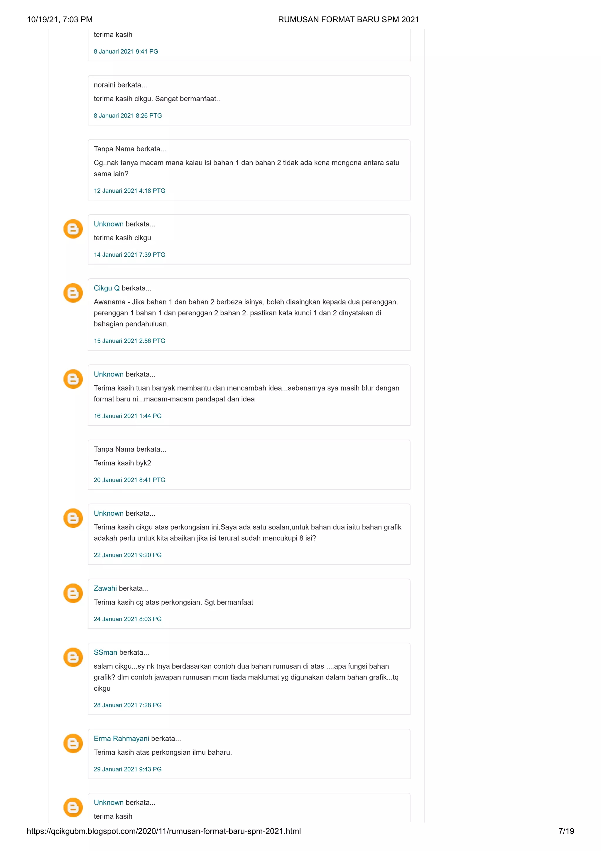 Rumusan format baru spm 2021 | PDF