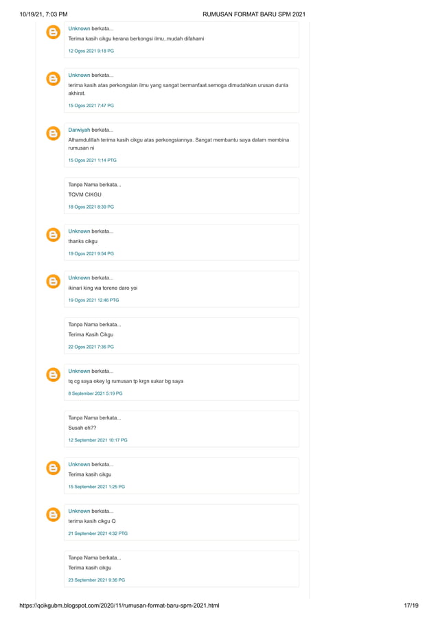 Rumusan format baru spm 2021 | PDF