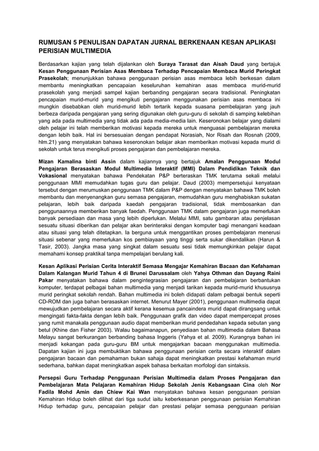 Rumusan jurnal | DOCX