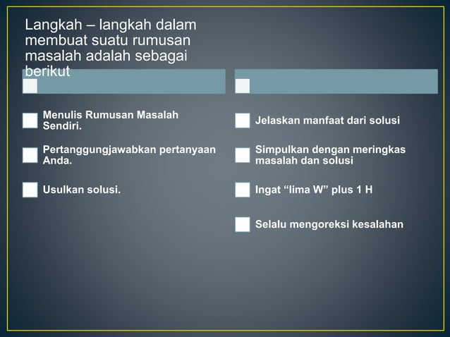 Rumusan masalah | PPT