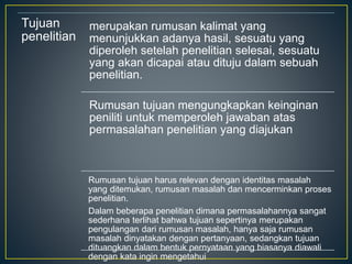 Rumusan masalah | PPTX