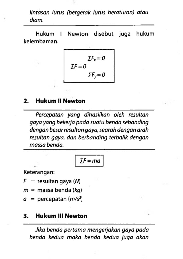 Rumus dinamika gerak lurus | PDF