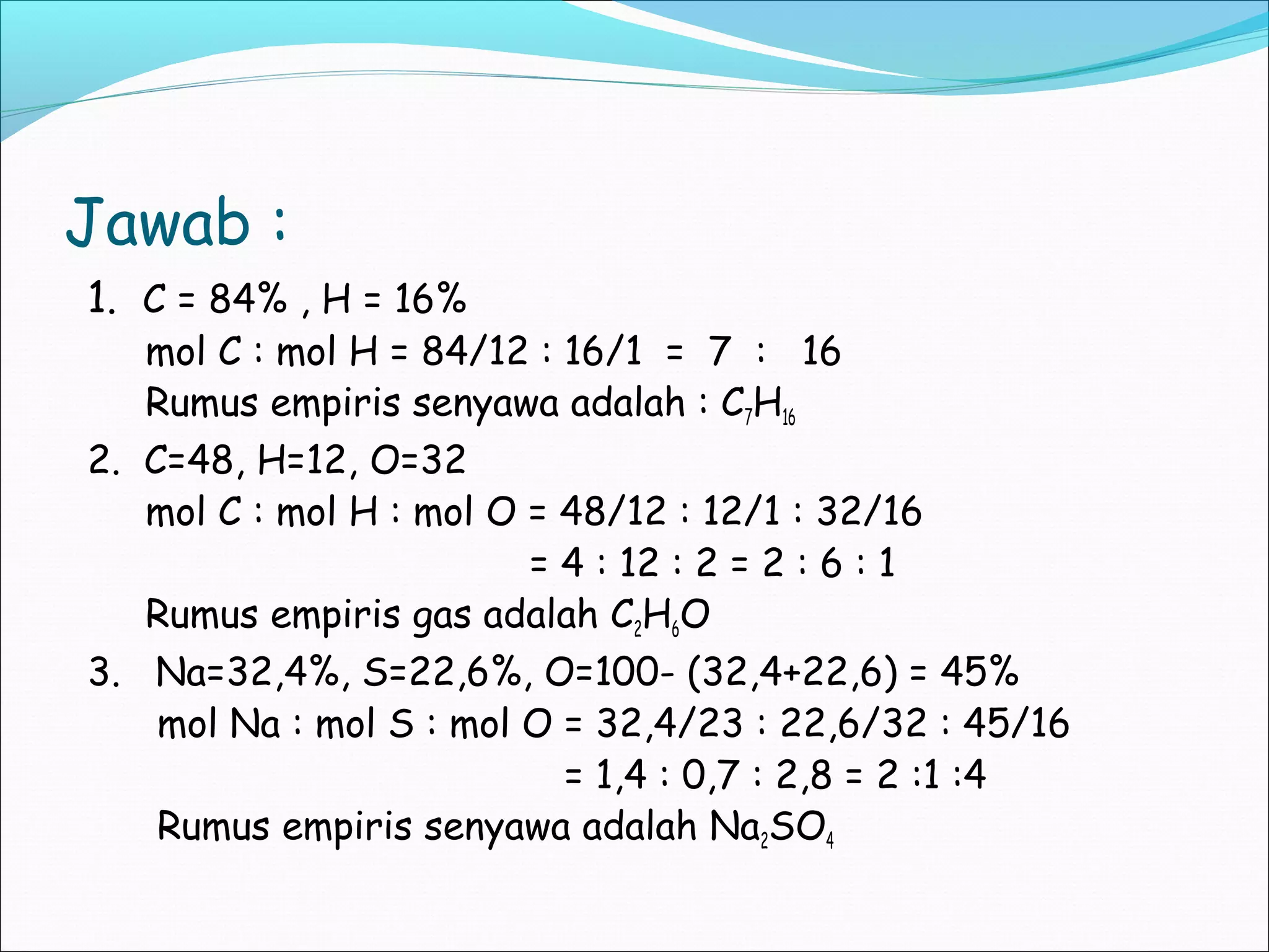 Rumus empiris dan rumus molekul ok | PPT