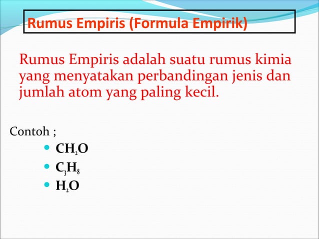 Rumus empiris dan rumus molekul ok | PPT