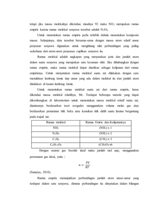 Rumus empiris senyawa kimia | DOCX