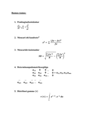 Rumus equation 1 Itc Rini agustia | PDF