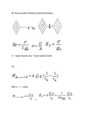 Rumus fisika listrik statis | DOCX
