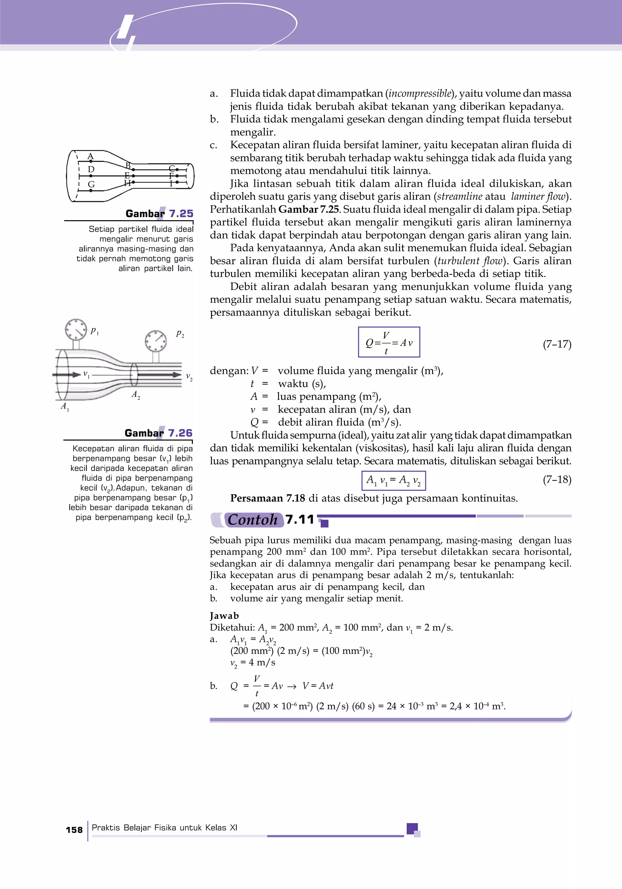 Rumus fluida statis dan fluida dinamis | PDF