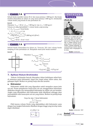 Rumus fluida statis dan fluida dinamis | PDF