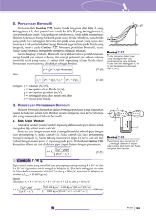Rumus fluida statis dan fluida dinamis | PDF