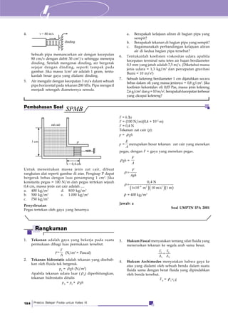 Rumus fluida statis dan fluida dinamis | PDF