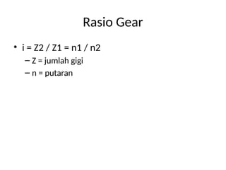 Rumus_Gear_Rumus_Rumus Jenis jenis Gear 1 | PPTX