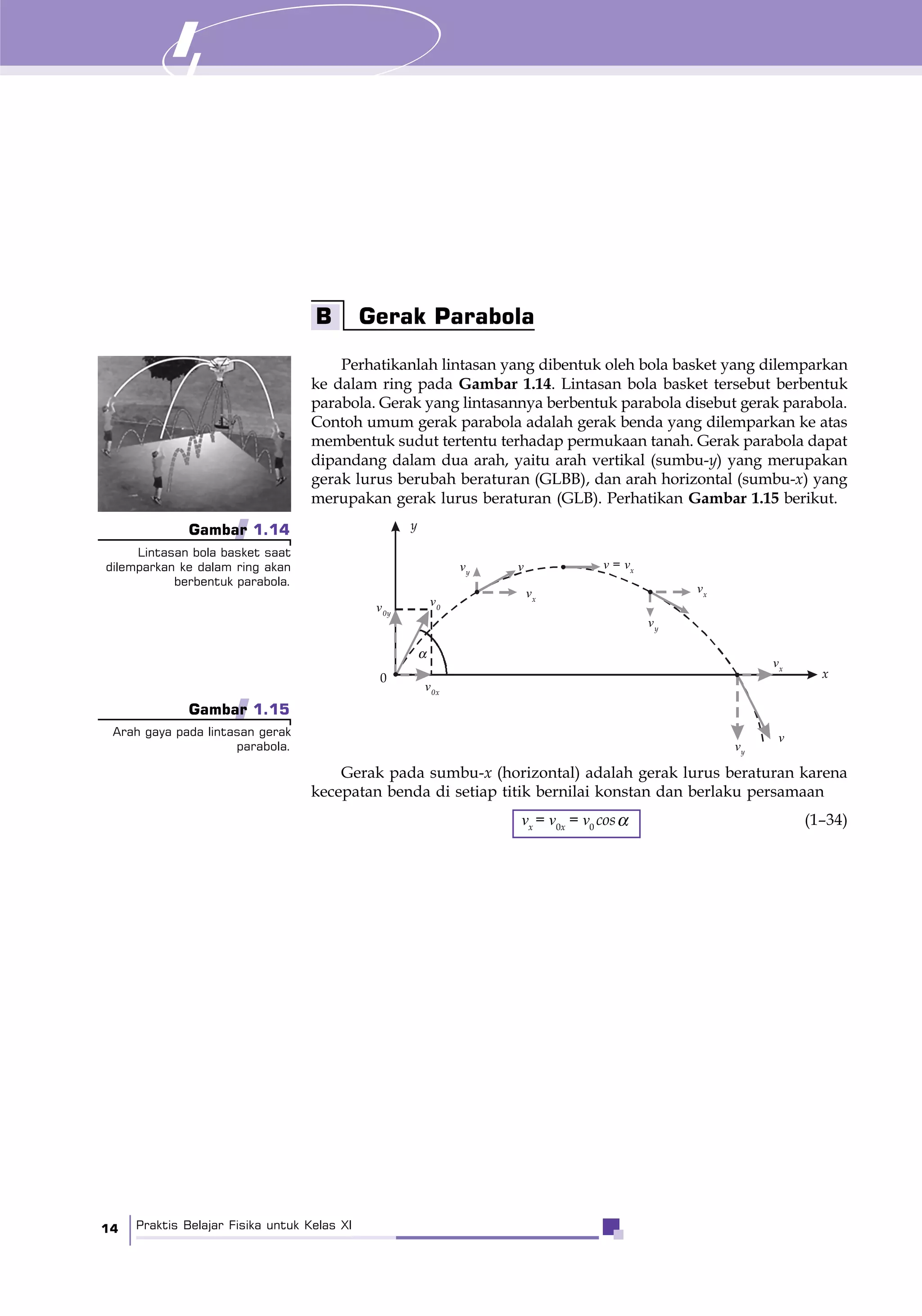 Rumus gerak parabola | PDF