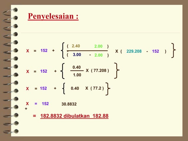 RUMUS INTERPOLASI A.ppt | Computing | Technology & Computing