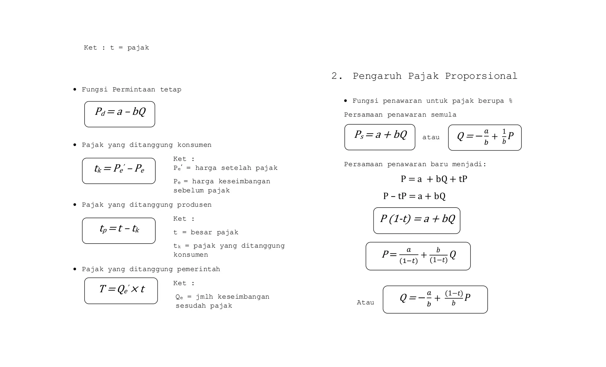 Rumus matematika bisnis | DOCX