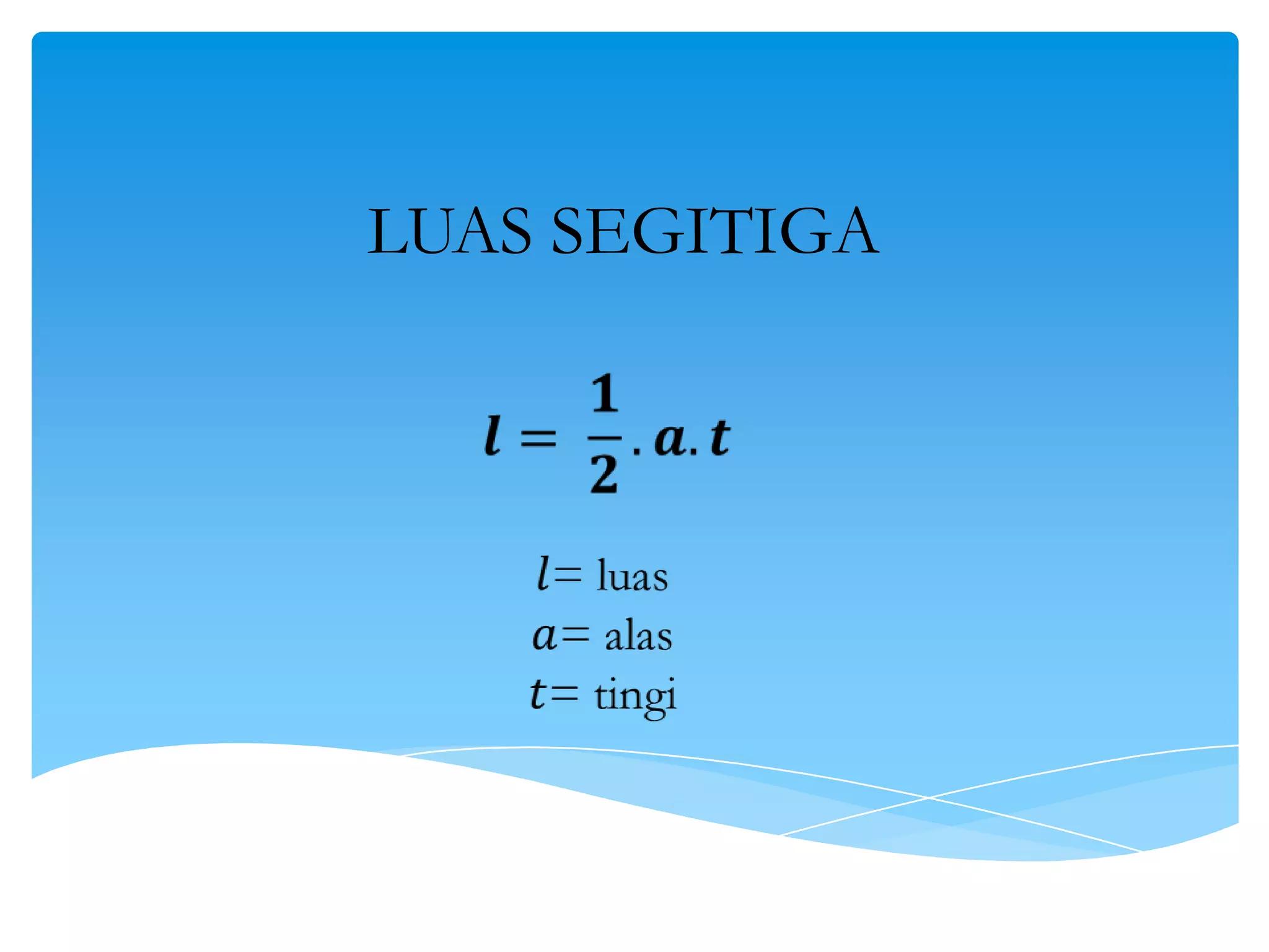 Rumus dasar matematika keliling dan luas | PPTX