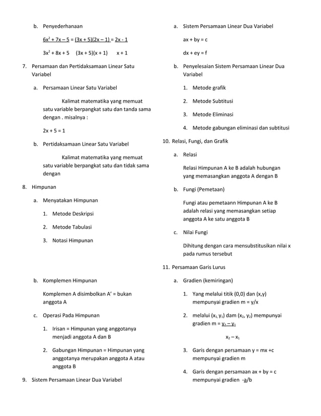 Rumus matematika skl | PDF