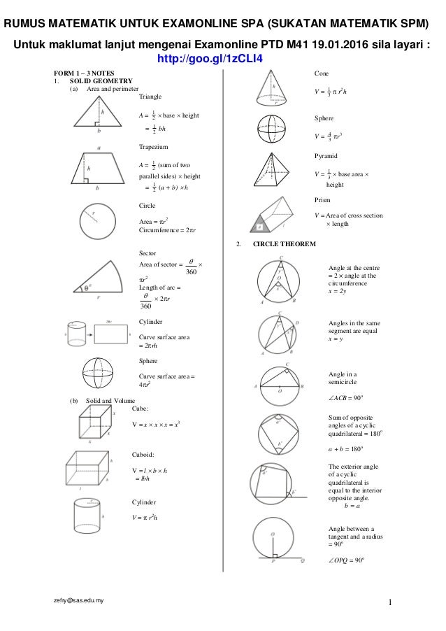 Formula Matematik Spm Pdf Formula Matematik Spm Pdf