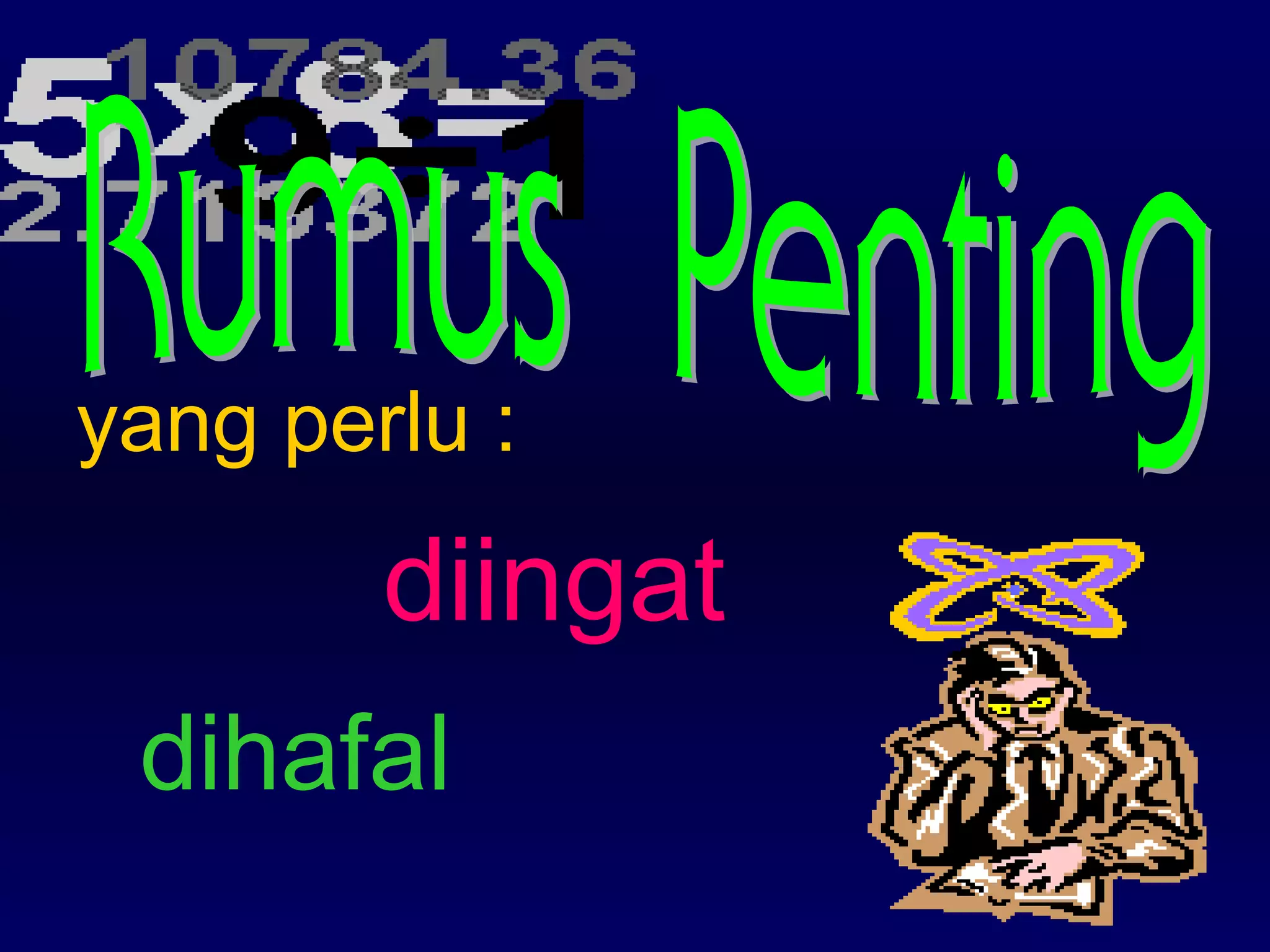 Rumus penting | PPT