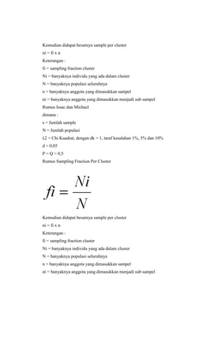 Rumus slovin | DOCX