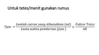 Rumus Tetesan Infus dan syiring pump.pptx
