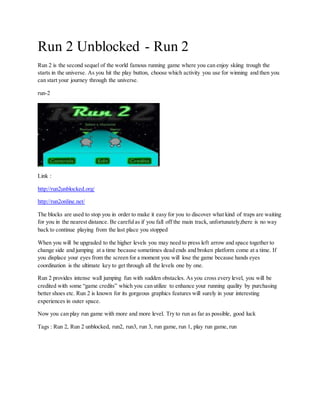 Run 2-unblocked | PDF