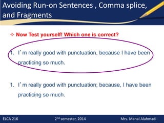 Run ons and comma splice | PPT