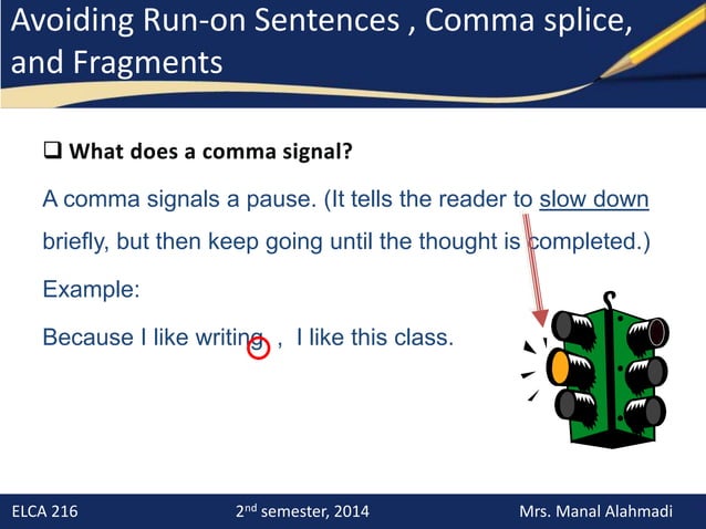 Run ons and comma splice | PPT