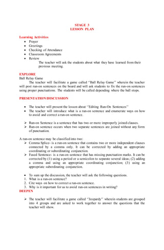 Run on sentence final | DOCX