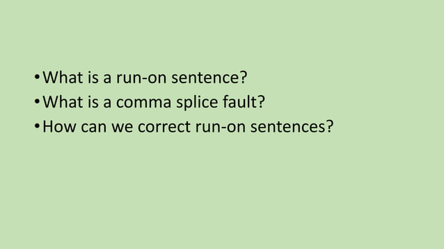 Run-on sentences.ppt | Free Download