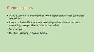 Run-on sentences.ppt