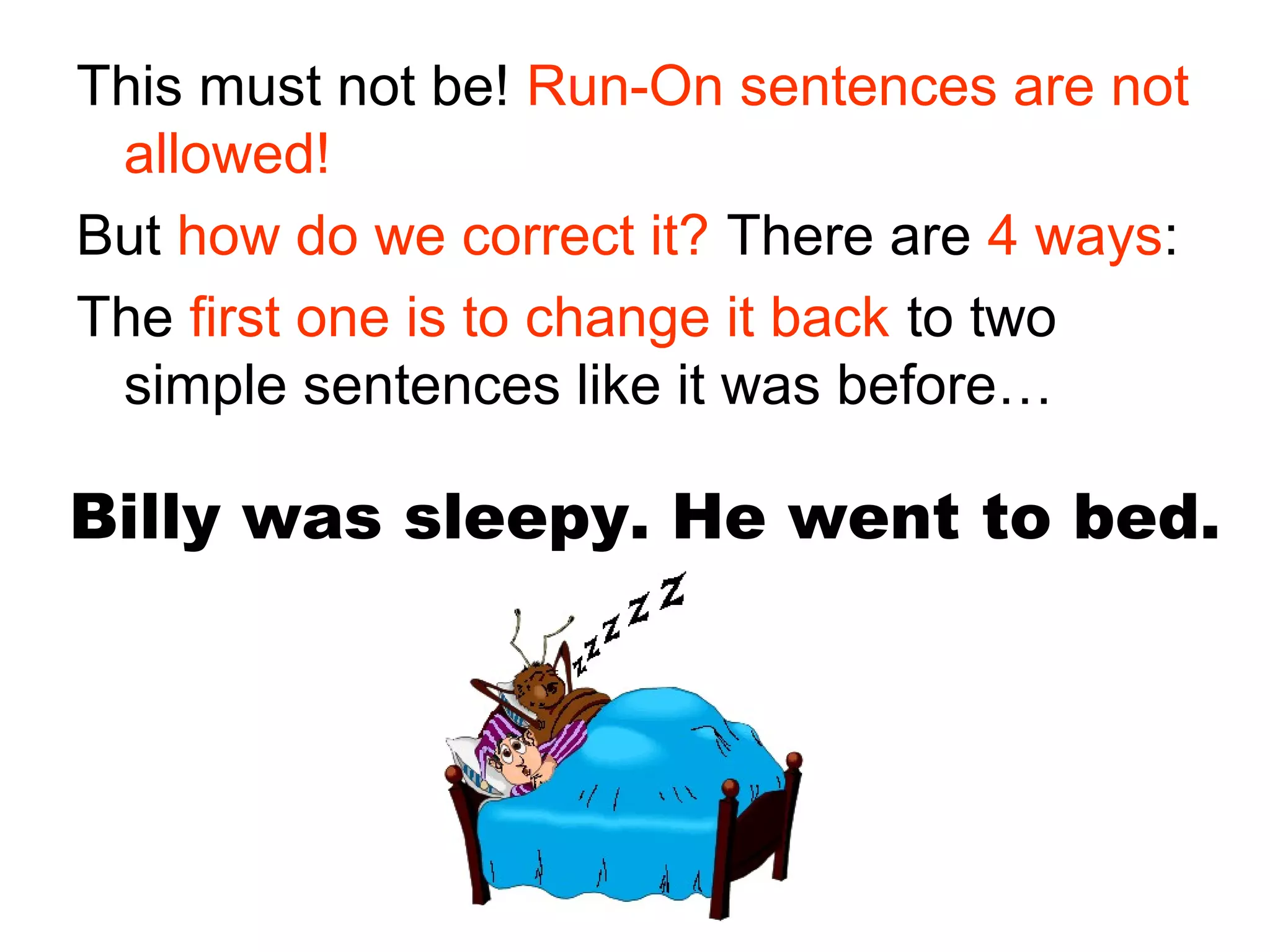Run on sentences-ppt | PPT