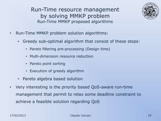Run time mmkp | PPT