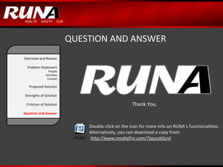 Runa Presentation (Final) Pptx | PPT | Running and Jogging | Fitness and Exercise
