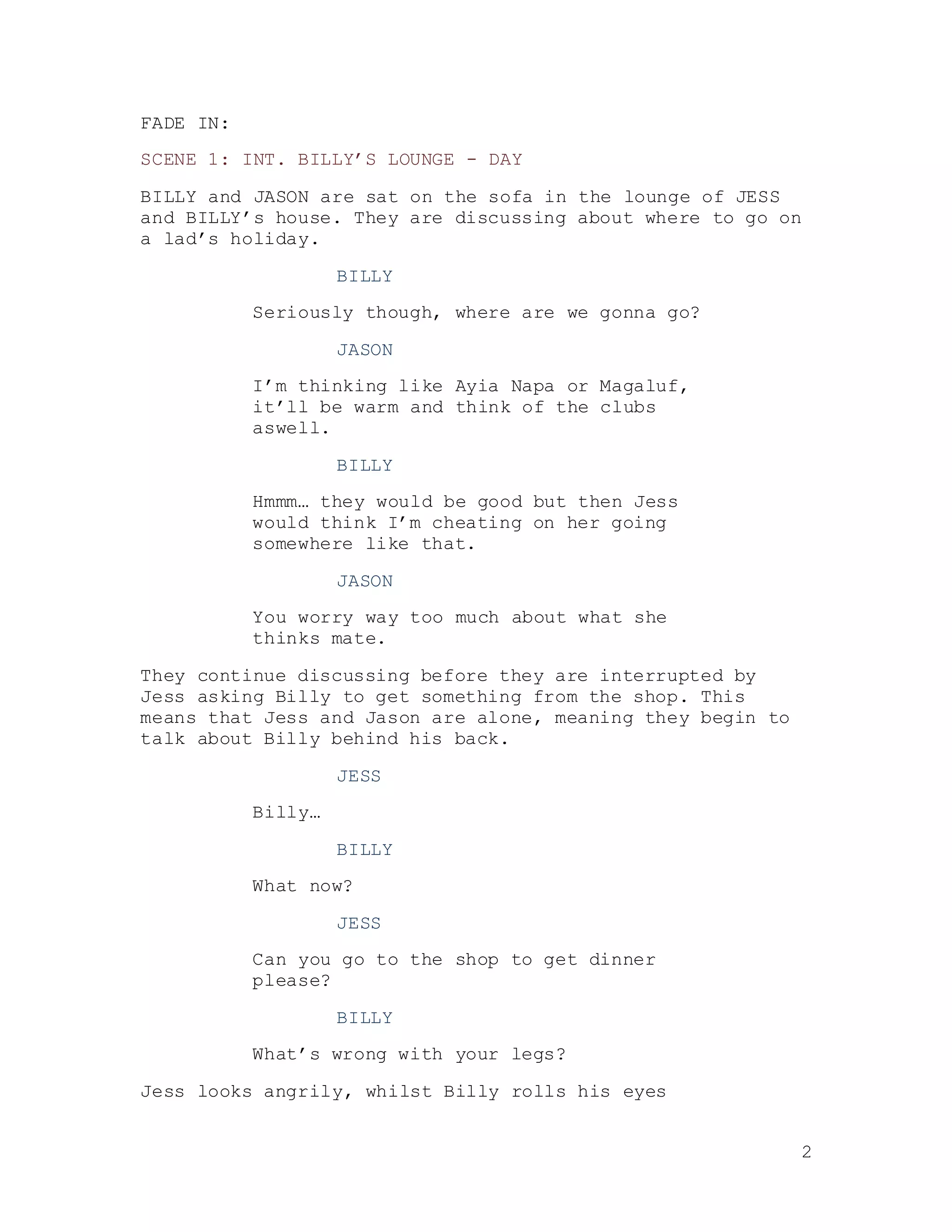 Runaway script draft 3 | PDF