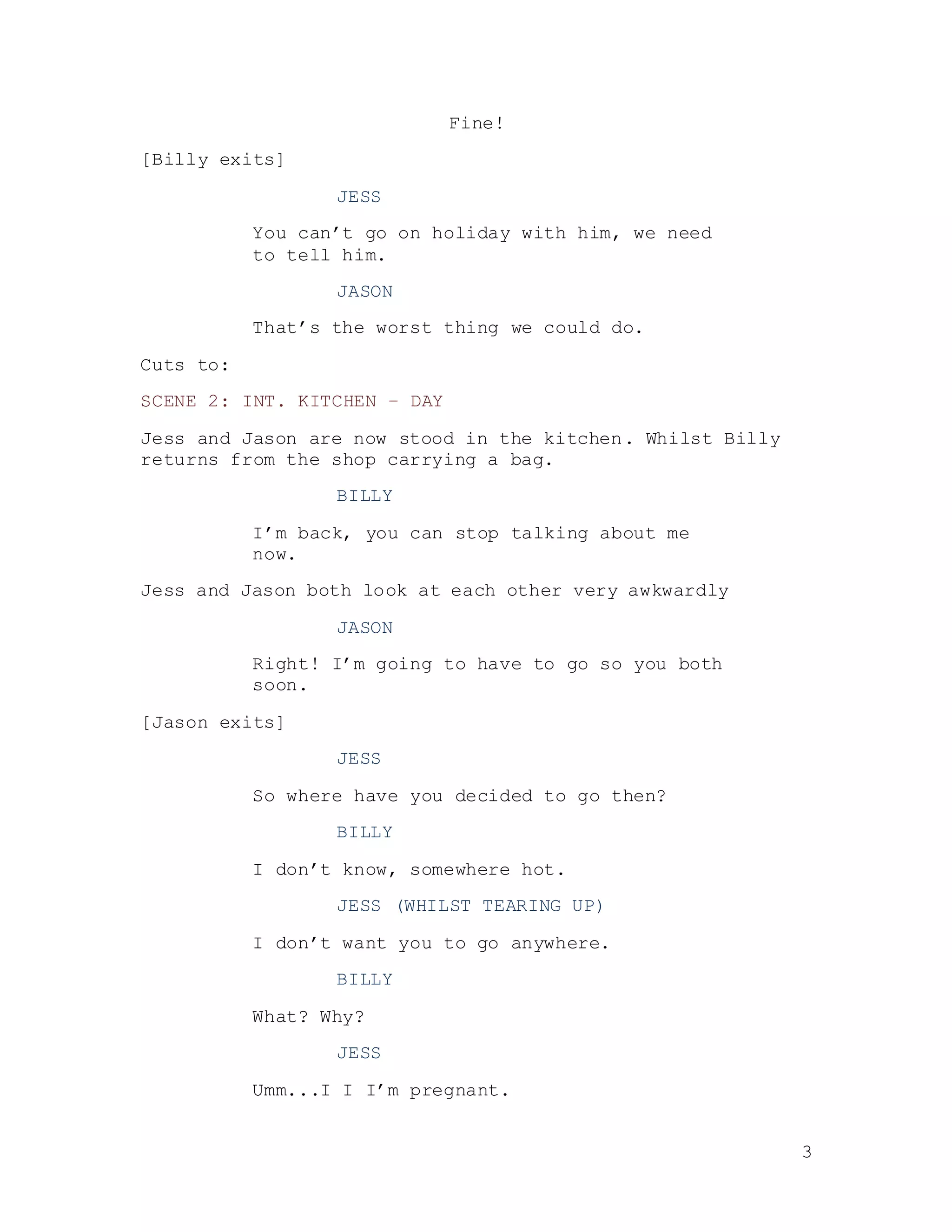 Runaway script draft 3 | PDF