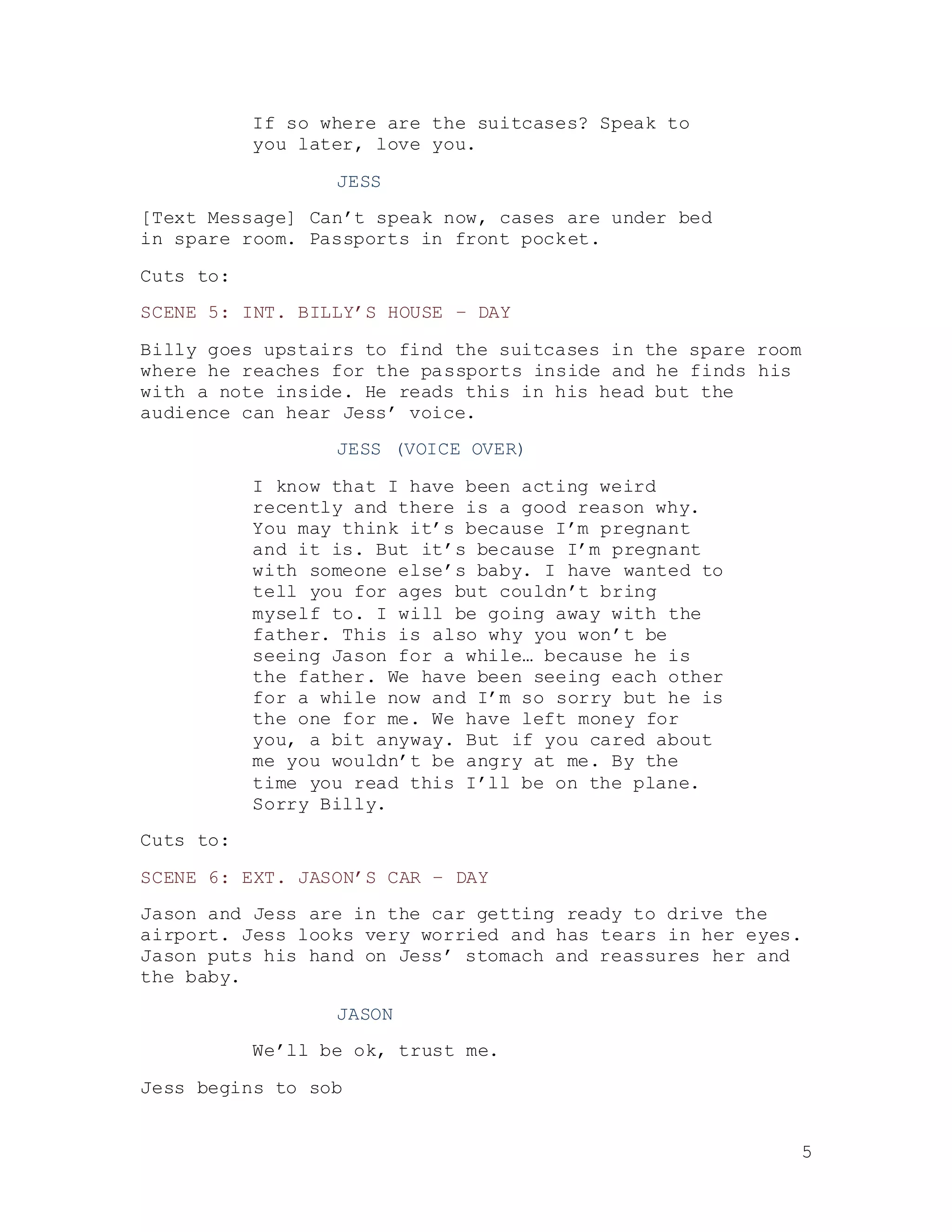 Runaway script draft 3 | PDF